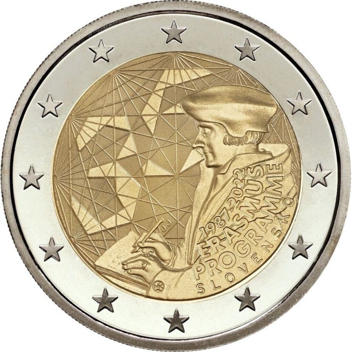 Slovakia 2 Euro Erasmus Program UNC – Collectible Coin