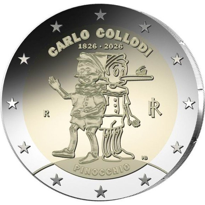 Italy 2 Euro 2026 Commemorative "200 Years of the Birth of Carlo ...